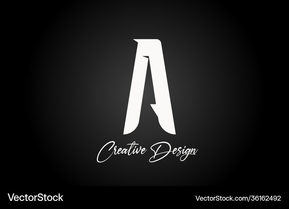 A simple alphabet letter icon logo design Vector Image