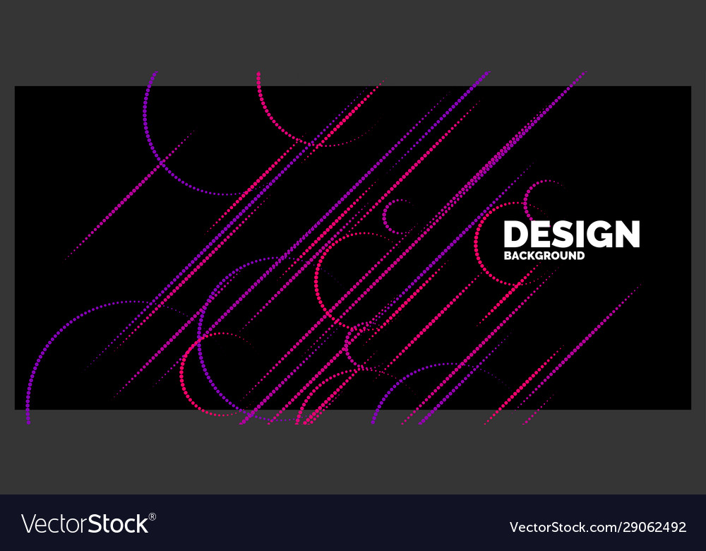 Abstract element with dynamic lines Royalty Free Vector