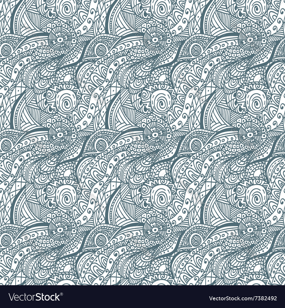 Abstract wave seamless pattern Royalty Free Vector Image