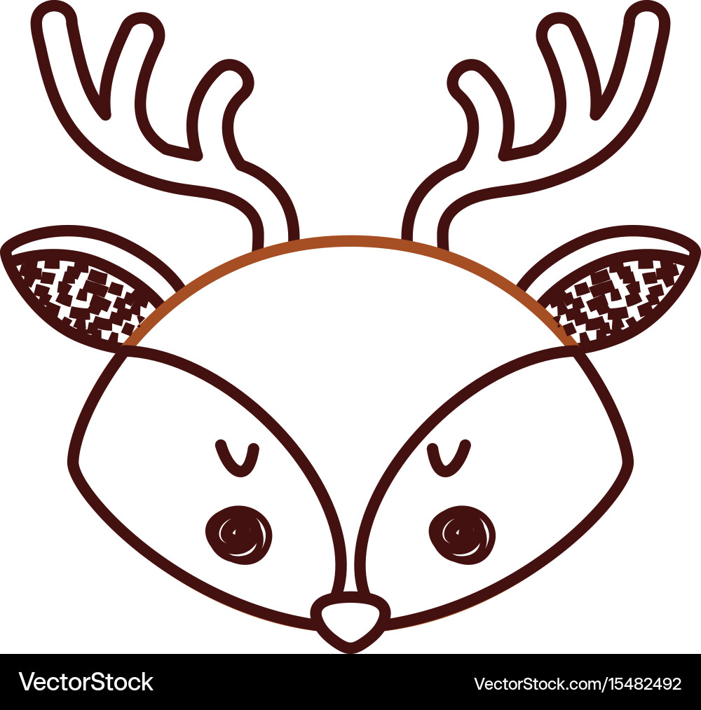 Animal reindeer cartoon Royalty Free Vector Image