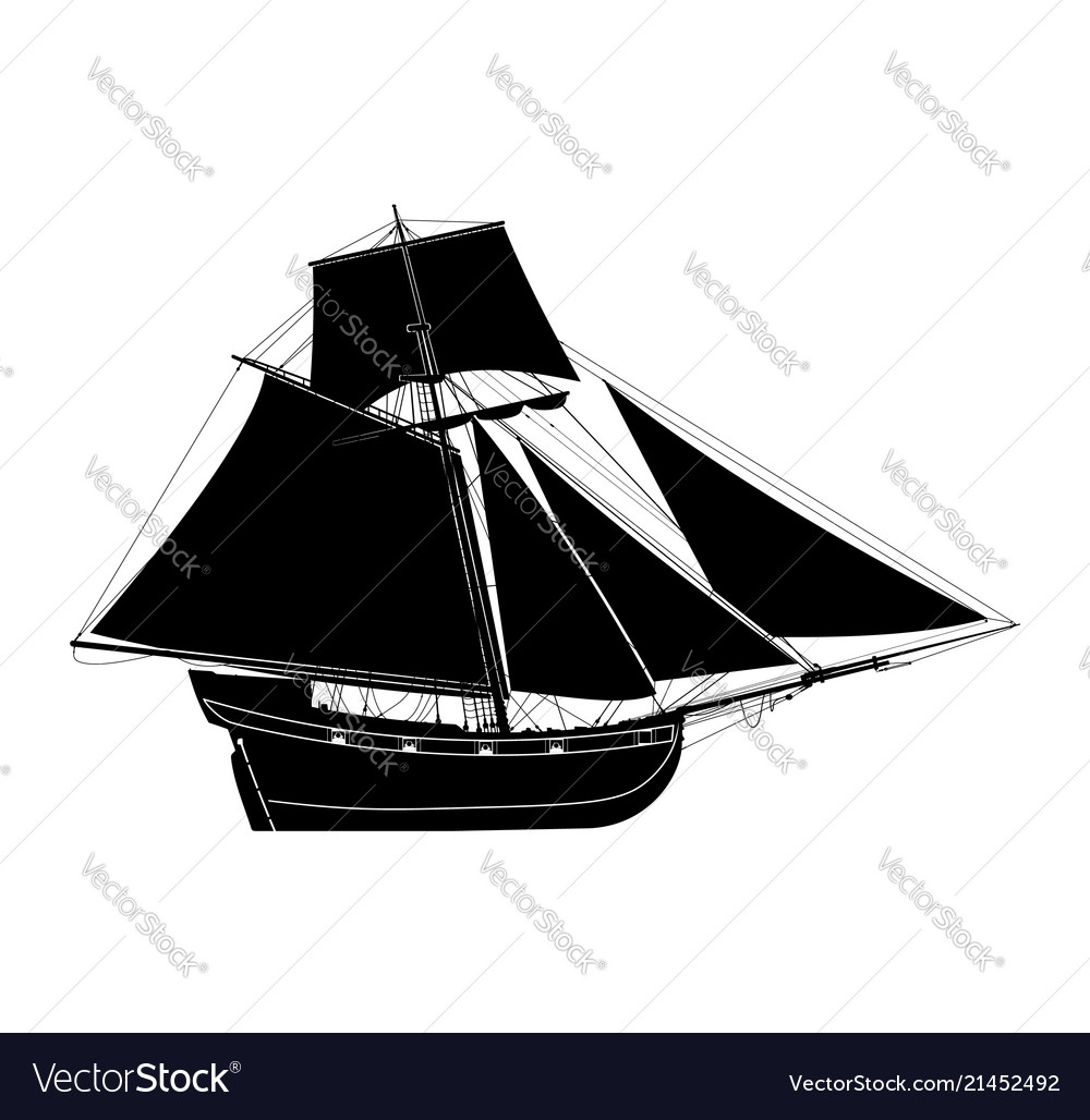 Bermuda sloop Royalty Free Vector Image - VectorStock