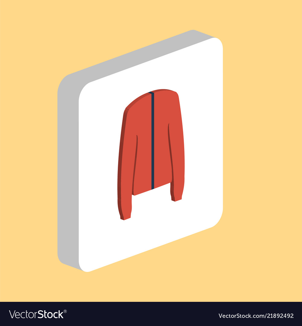 Clothing jacket computer symbol Royalty Free Vector Image