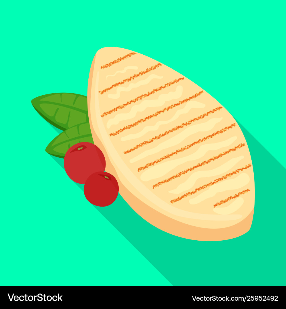 Design filet and chicken sign Royalty Free Vector Image