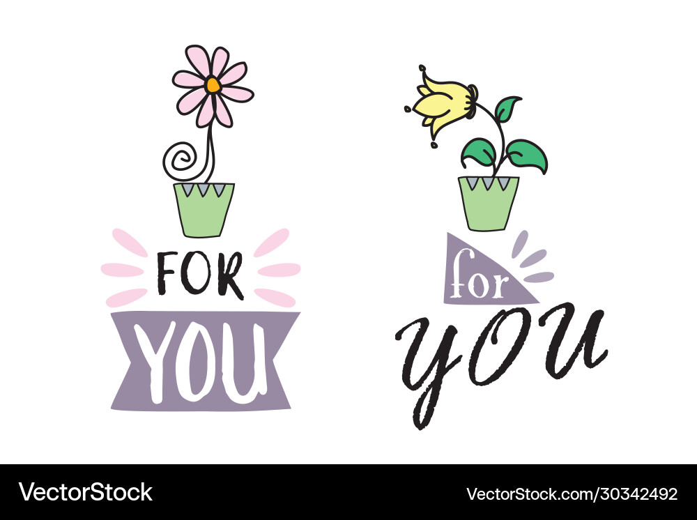 Flower for youisolated on white background Vector Image