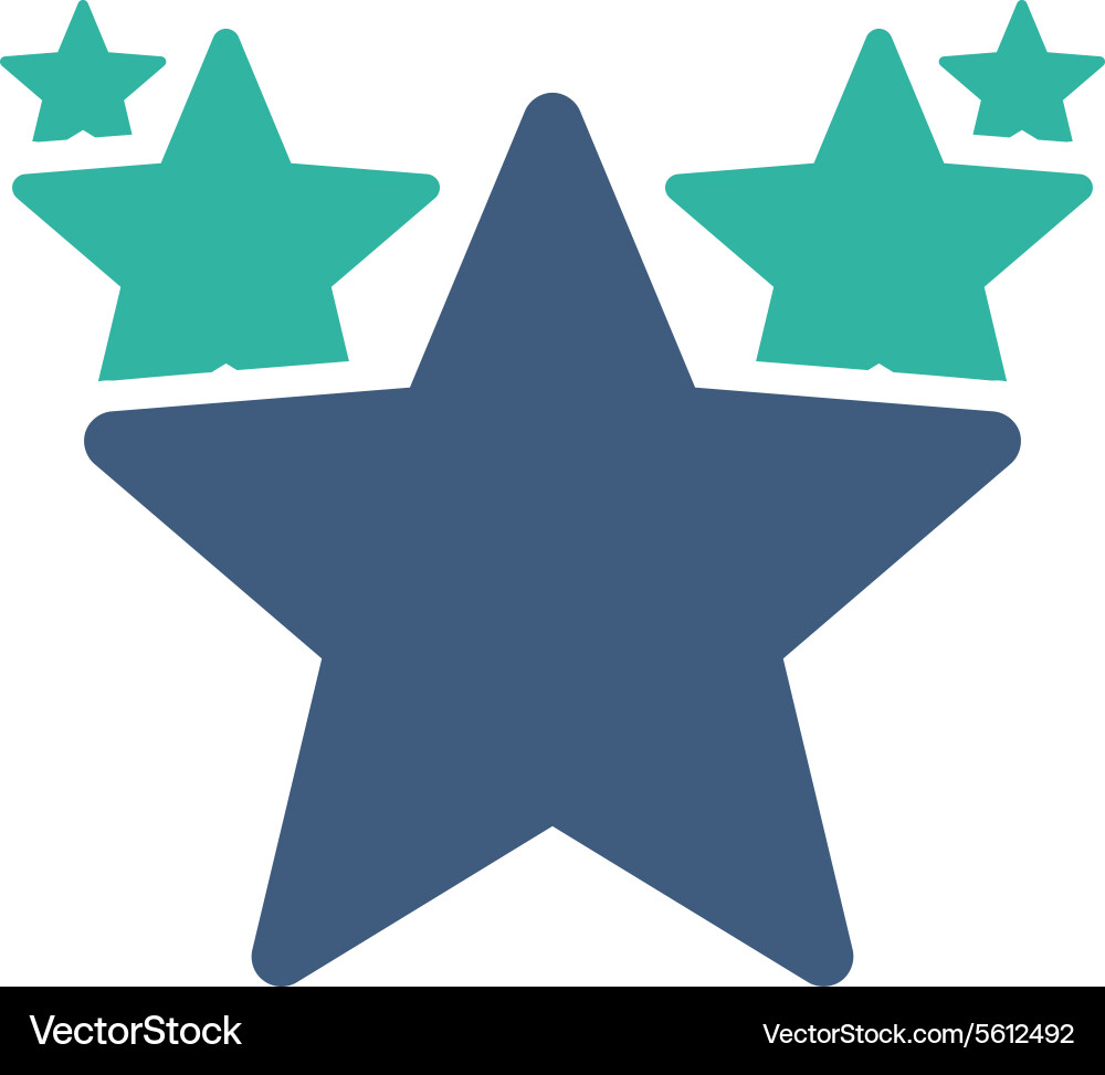 Hit parade icon from competition success bicolor Vector Image