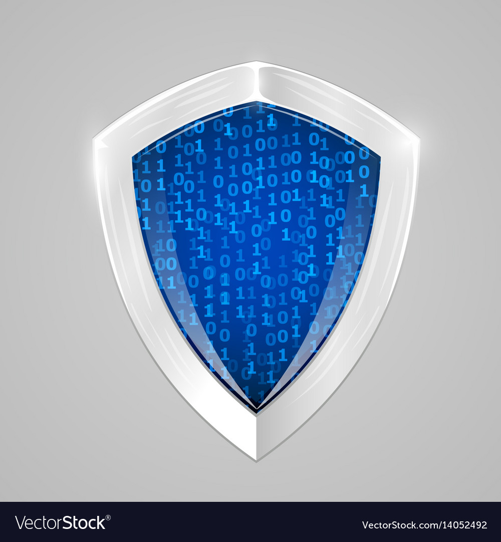 Security digital shield concept web Royalty Free Vector