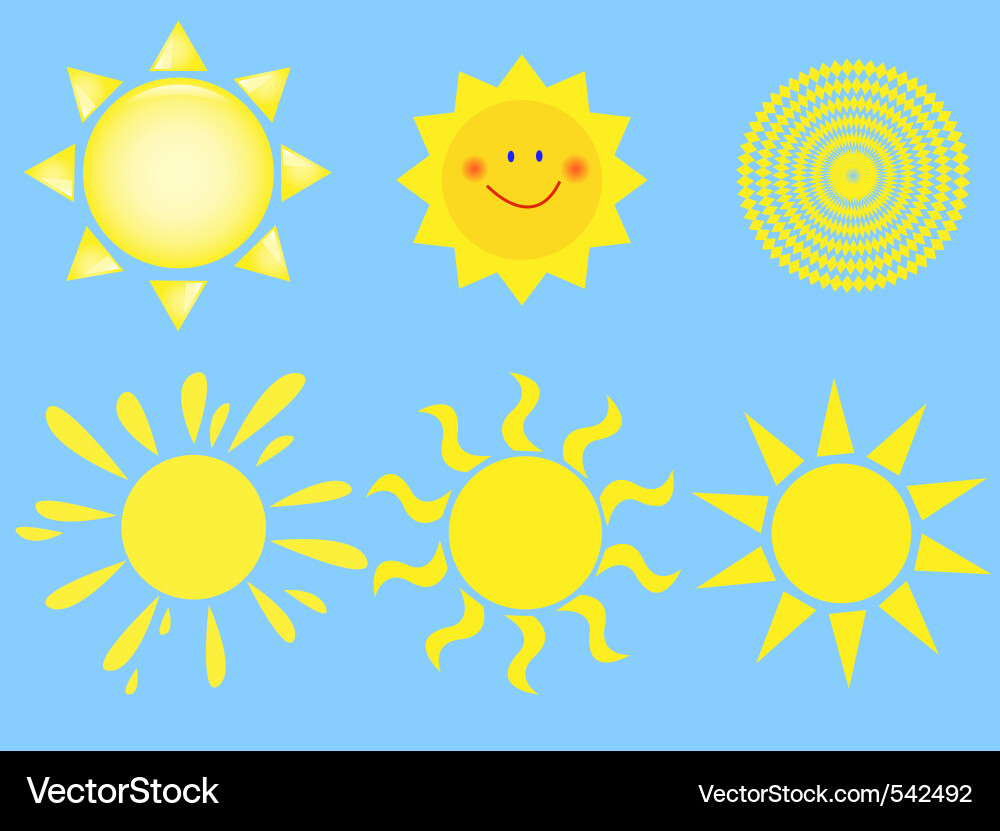 Sun set Royalty Free Vector Image - VectorStock