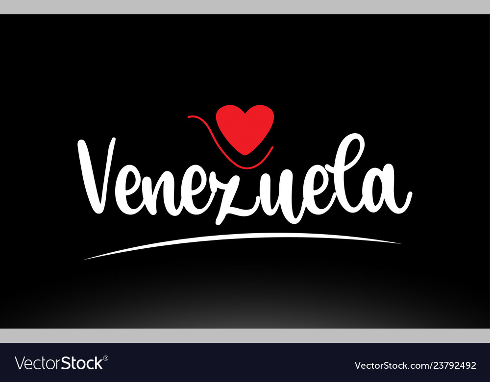 Venezuela country text typography logo icon Vector Image