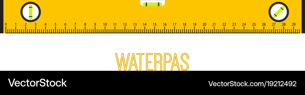 Waterpas instrument measuring equipment Royalty Free Vector