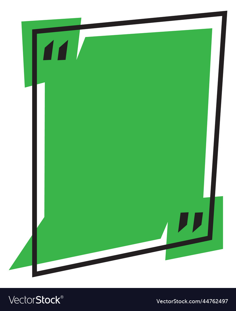 Citation box frame empty text cloud template Vector Image