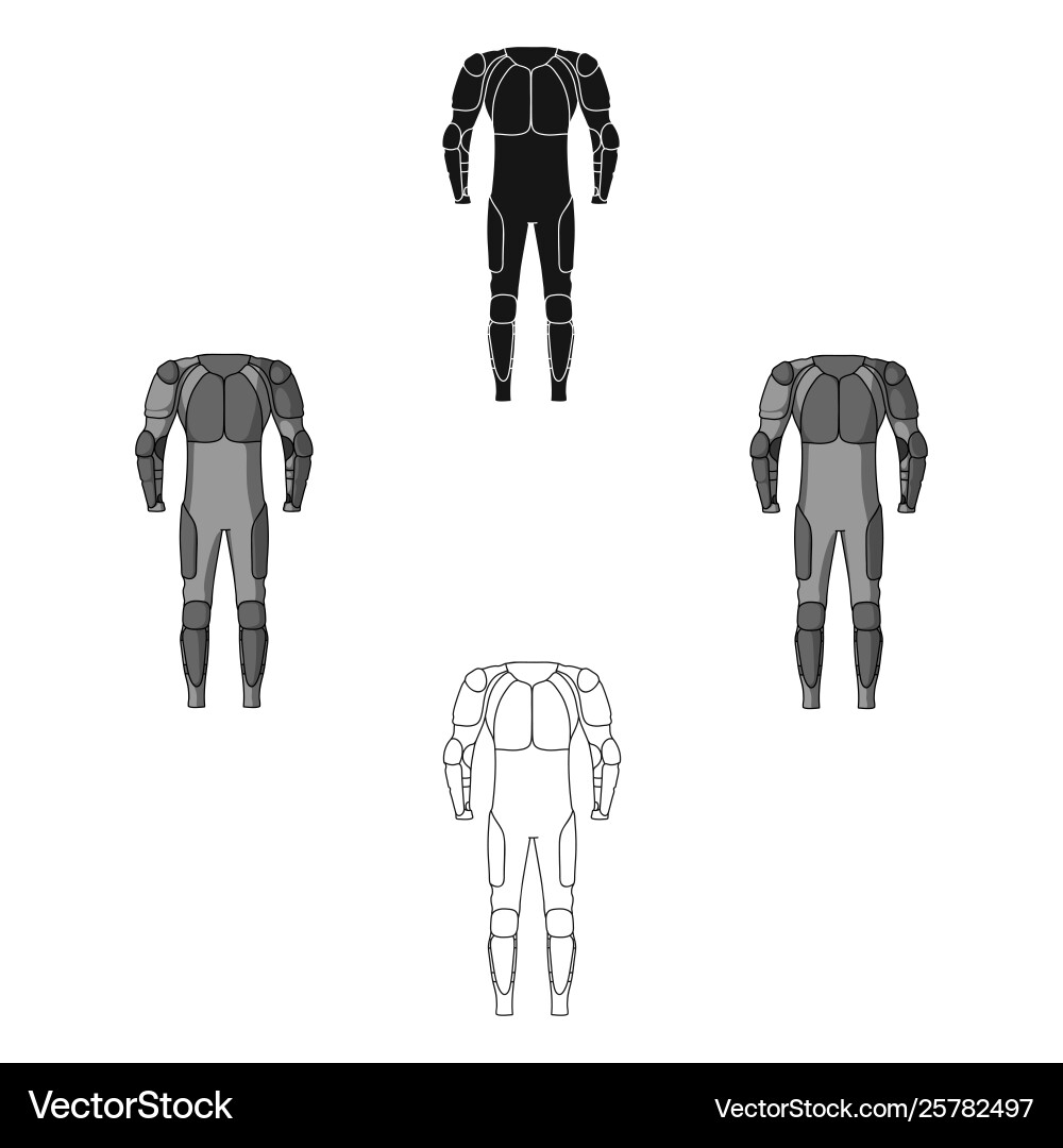 Outfitting for cyclists full body protection Vector Image