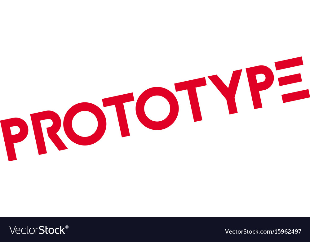 Prototype rubber stamp Royalty Free Vector Image