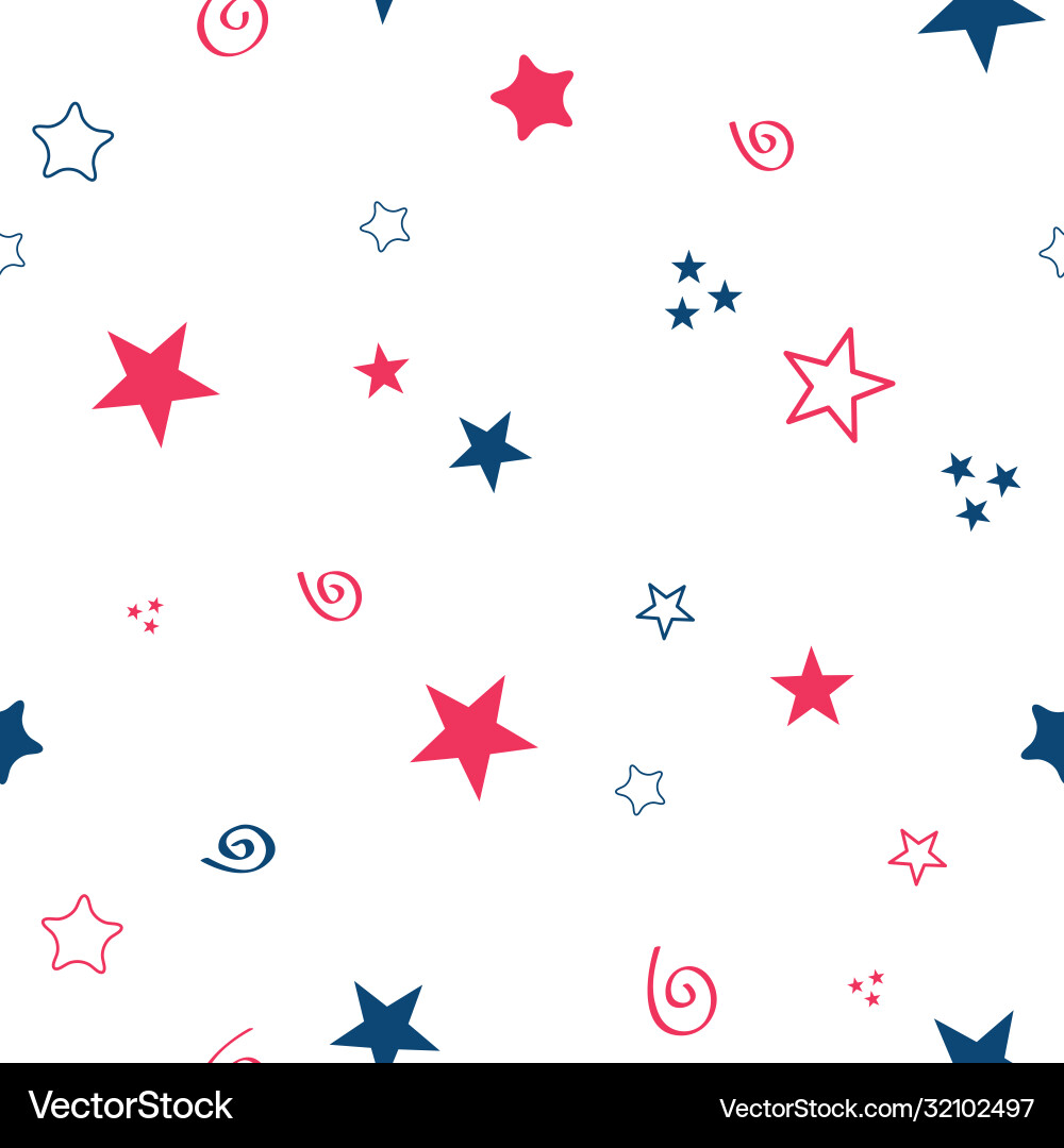 Seamless color pattern for your baby set on white Vector Image