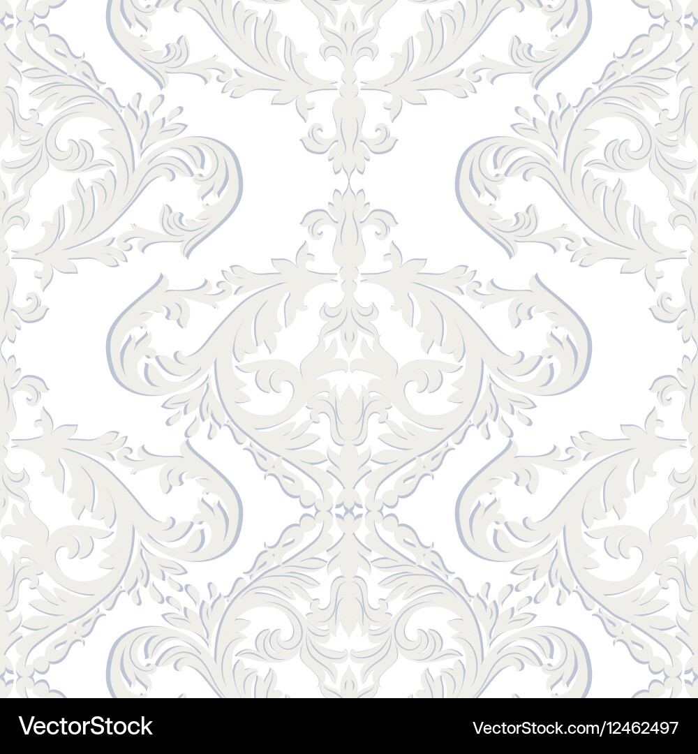 Vintage baroque ornament pattern Royalty Free Vector Image