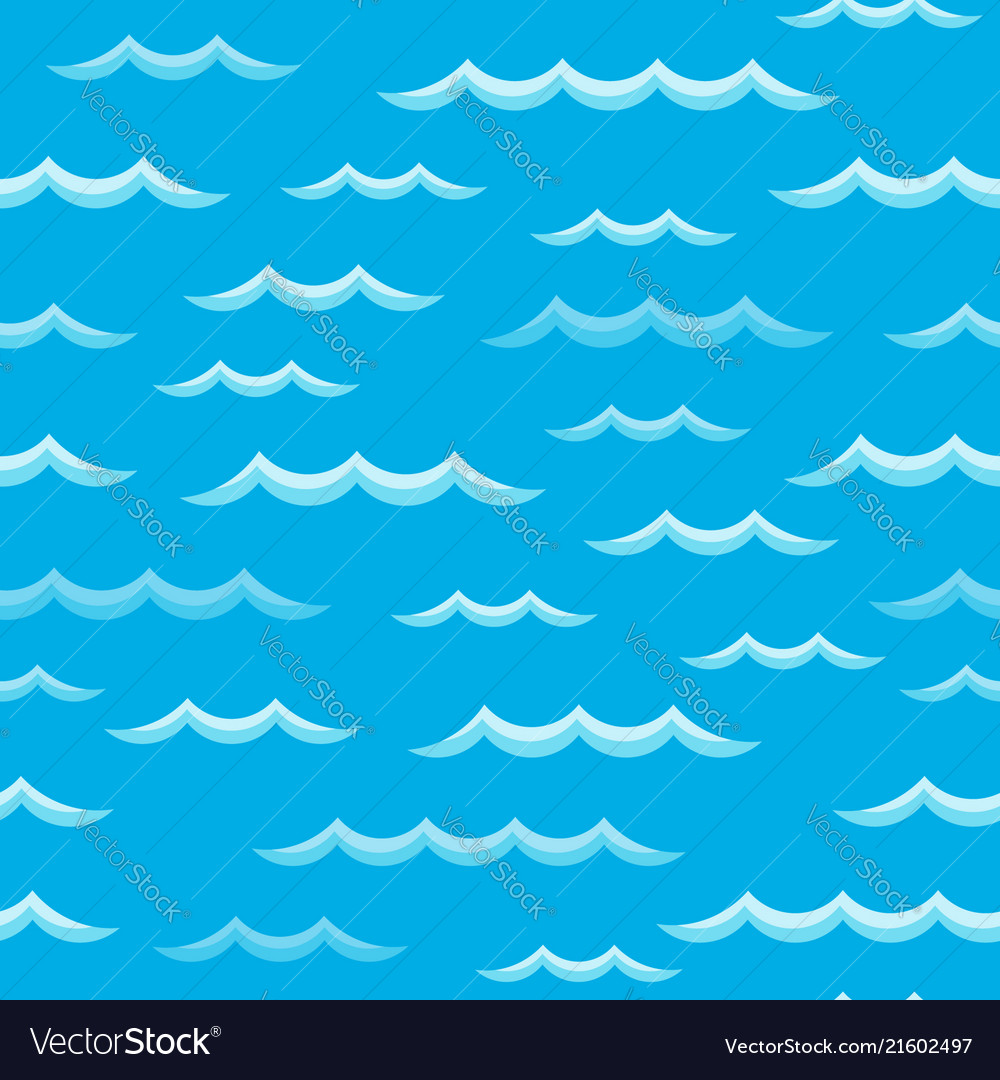 Waves theme seamless background 2 Royalty Free Vector Image