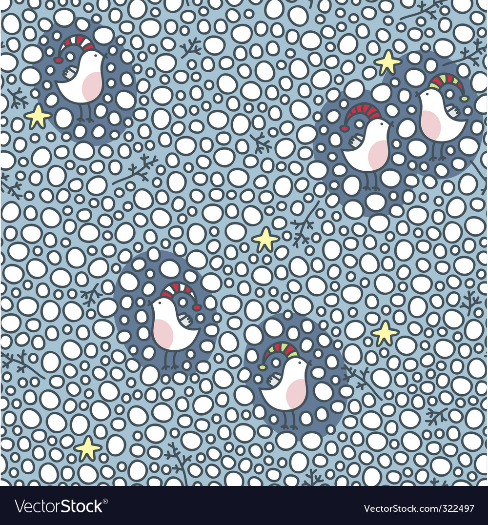 Winter seamless pattern Royalty Free Vector Image
