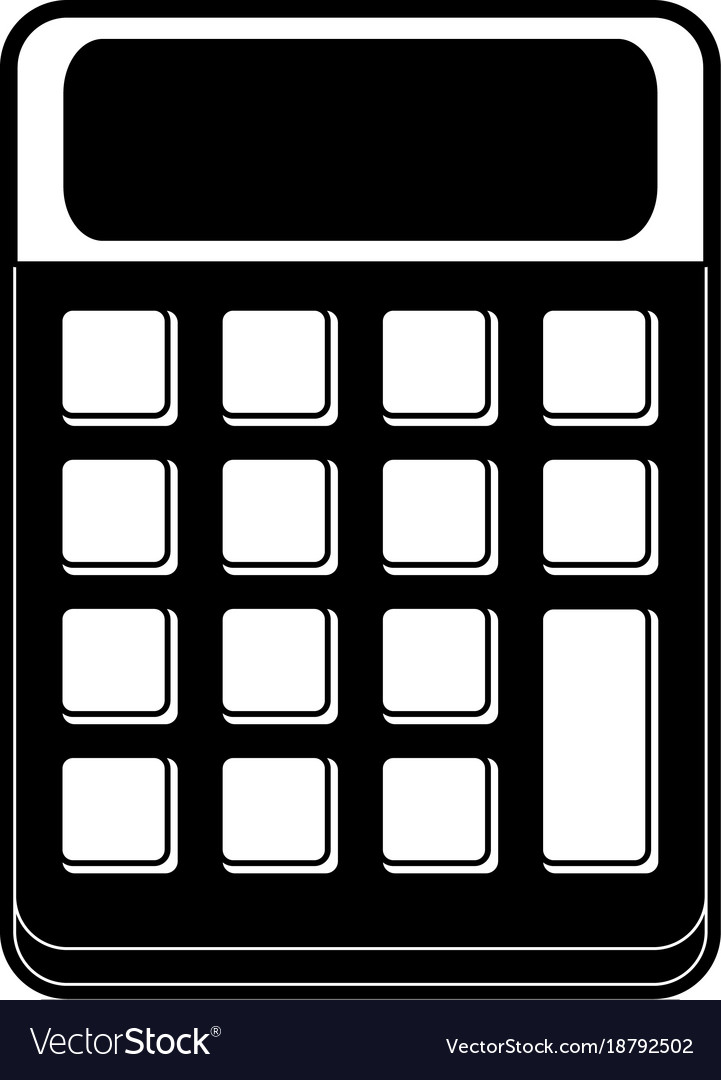 Calculator math device Royalty Free Vector Image