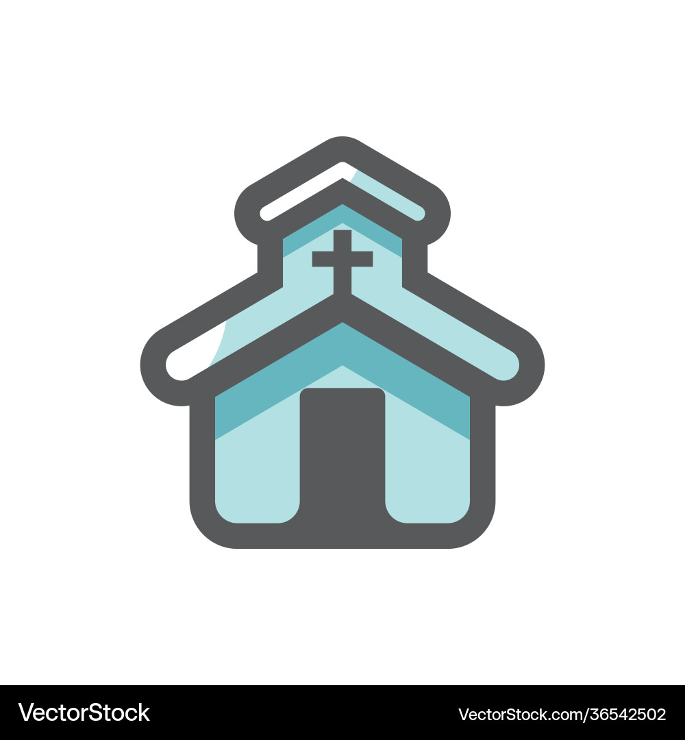 Church catholic house prayer icon Royalty Free Vector Image