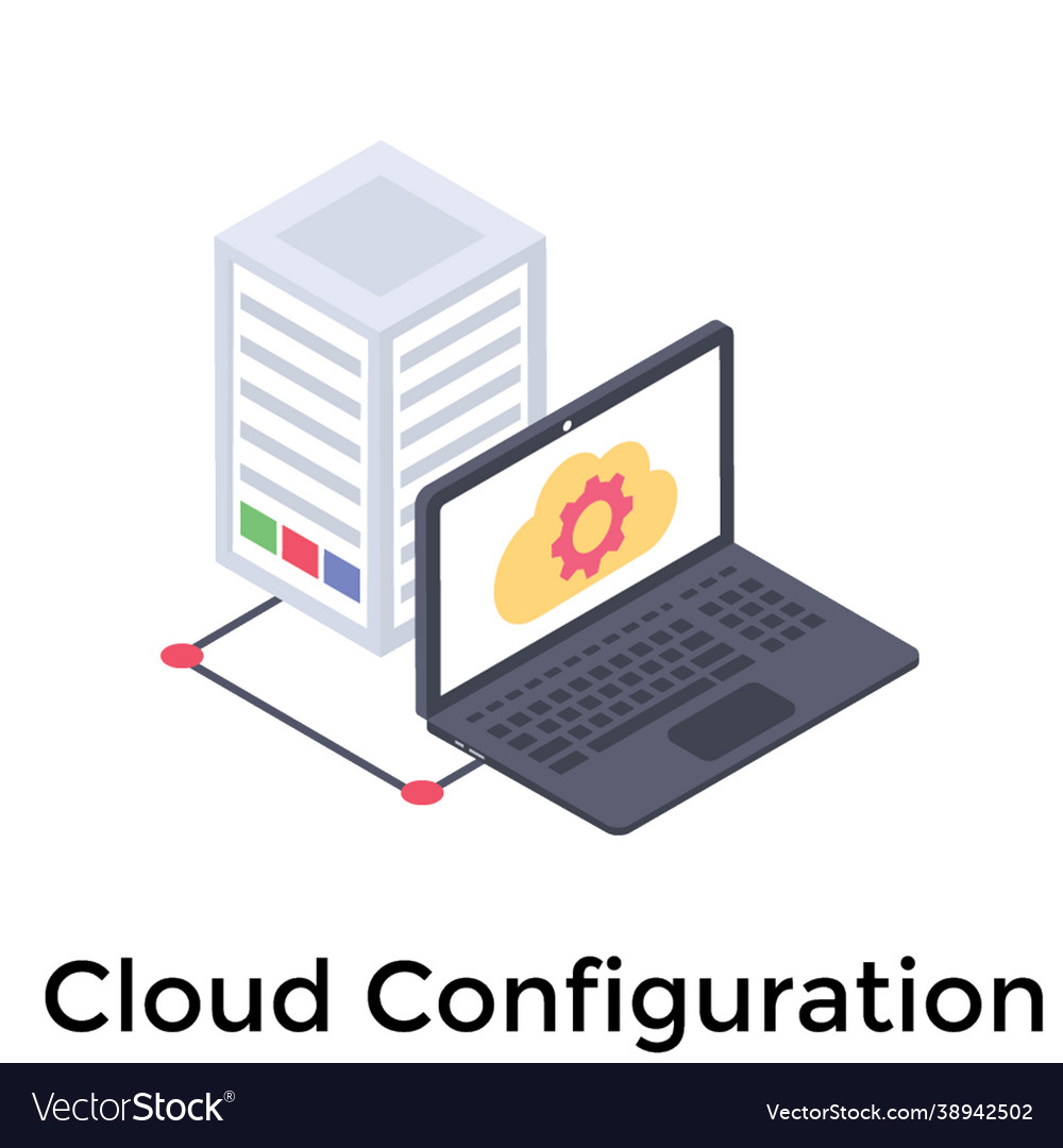 Cloud configuration Royalty Free Vector Image - VectorStock