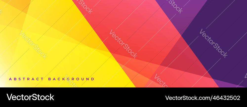 Colorful abstract modern wide banner Royalty Free Vector