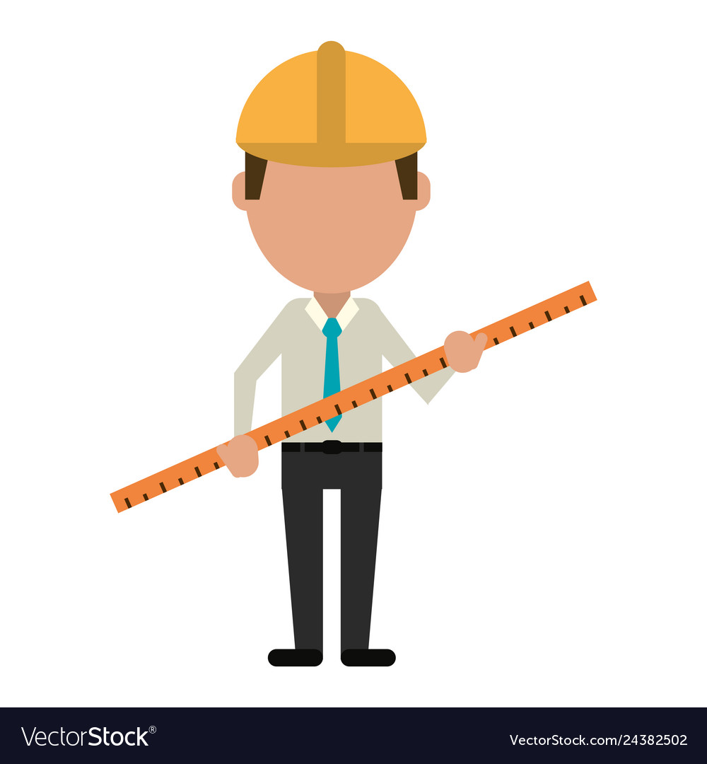 Construction worker avatar Royalty Free Vector Image