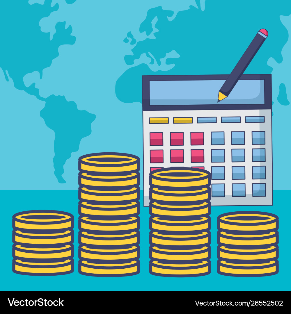 Money and financial icon set design Royalty Free Vector