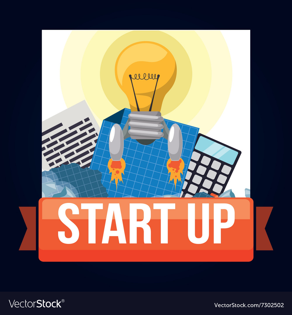 Start up design Royalty Free Vector Image - VectorStock