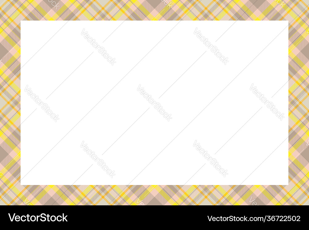 Vintage frame scottish border pattern retro Vector Image