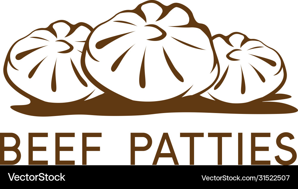 Abstract beef patties urban restaurant design Vector Image