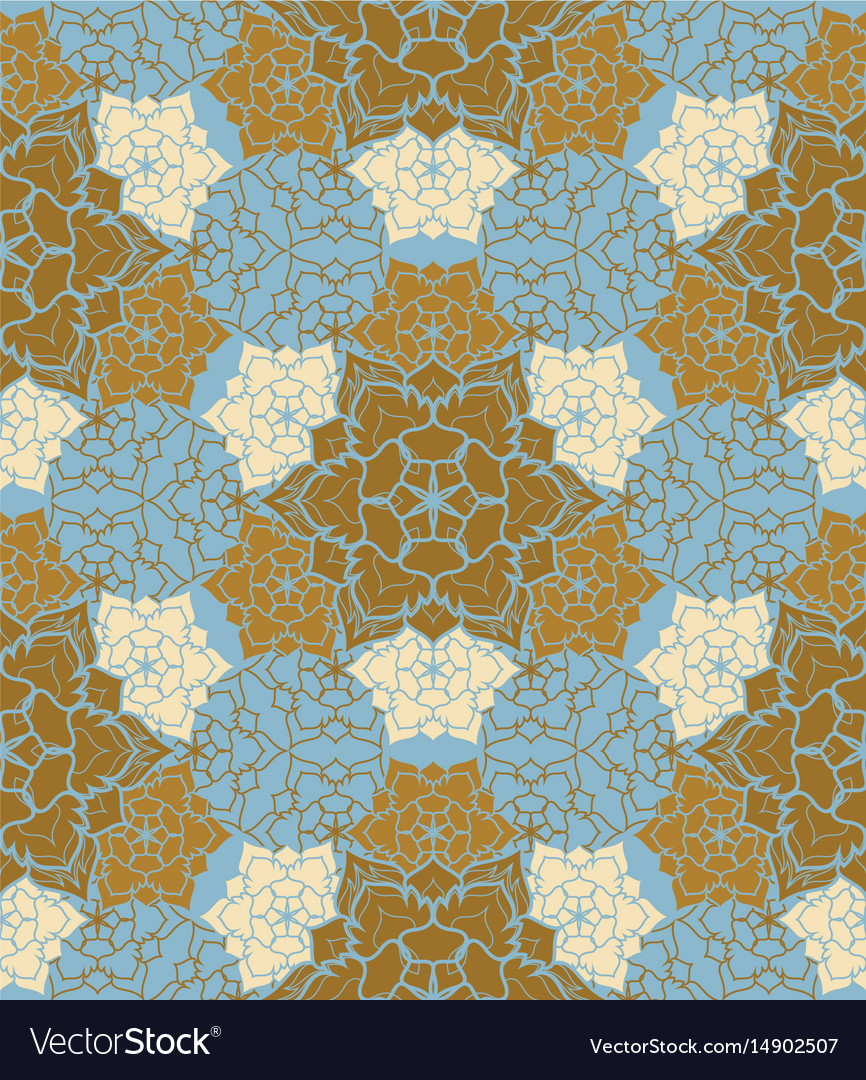 Boho flower pattern Royalty Free Vector Image - VectorStock