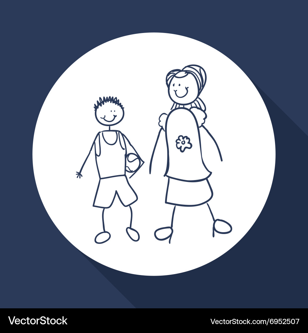 Family and roles design Royalty Free Vector Image