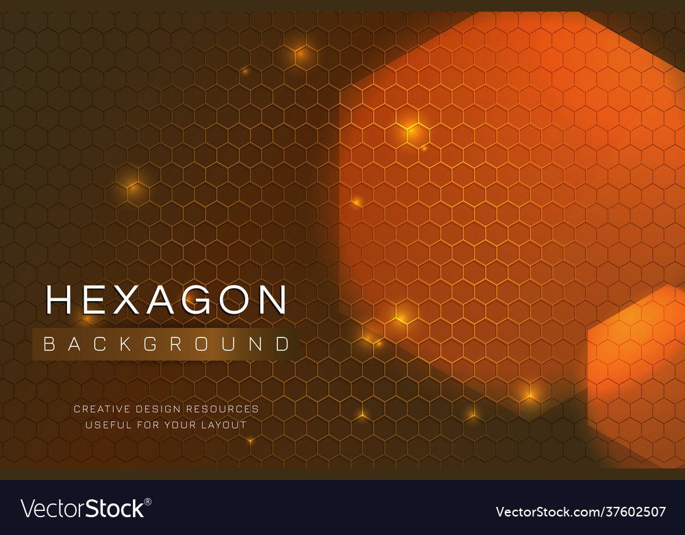 Hexagon patterned background Royalty Free Vector Image
