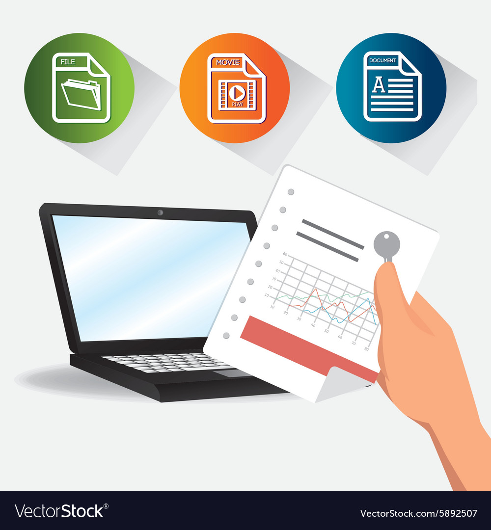 Spreadsheet design Royalty Free Vector Image - VectorStock
