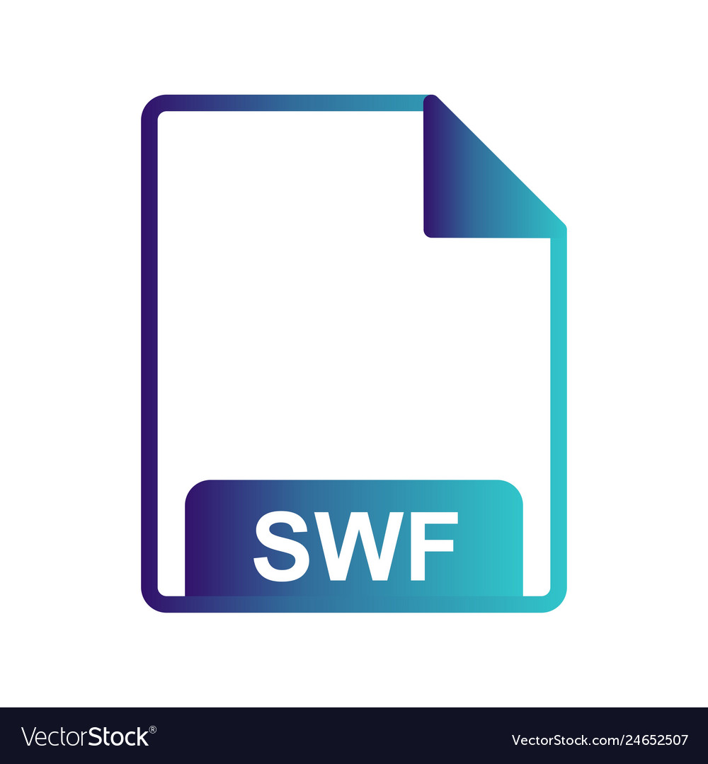 Swf icon Royalty Free Vector Image - VectorStock