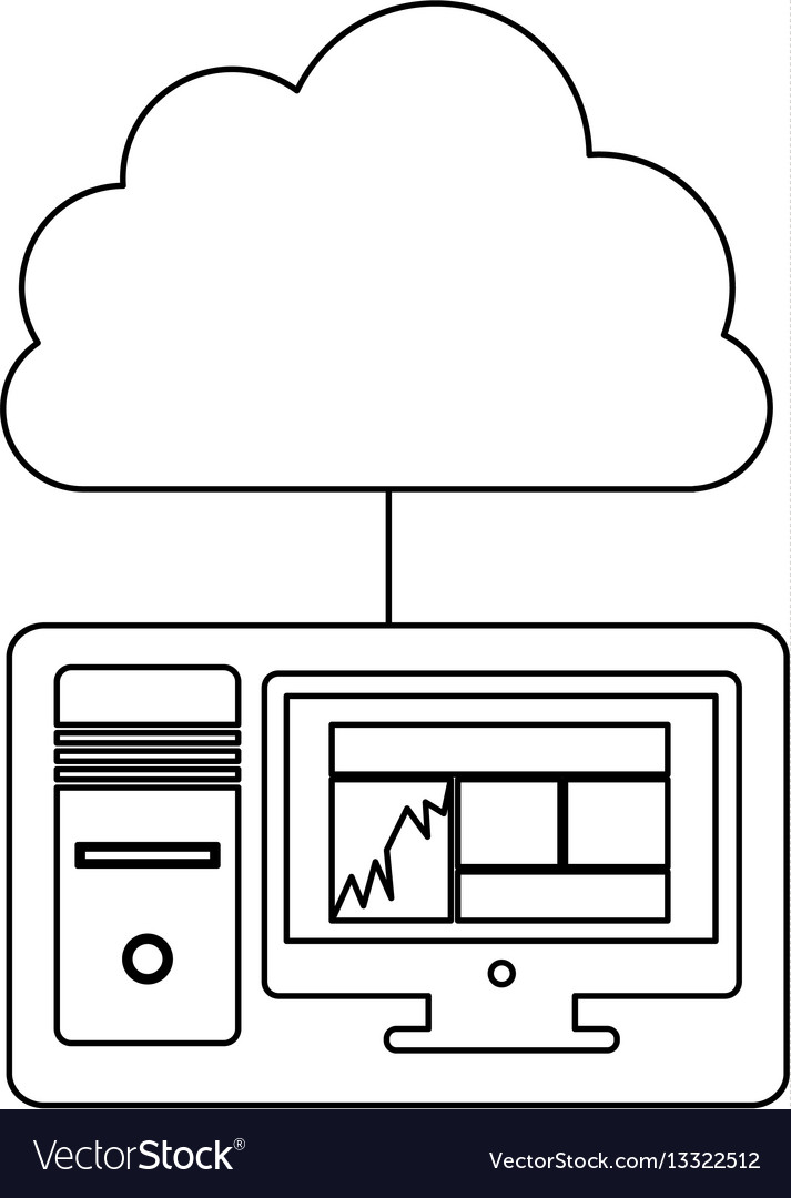 Computer database server icon stock Royalty Free Vector