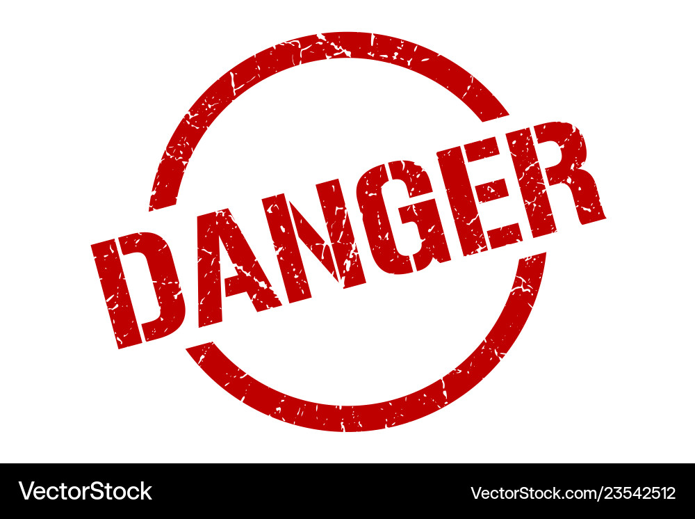 Danger stamp Royalty Free Vector Image - VectorStock