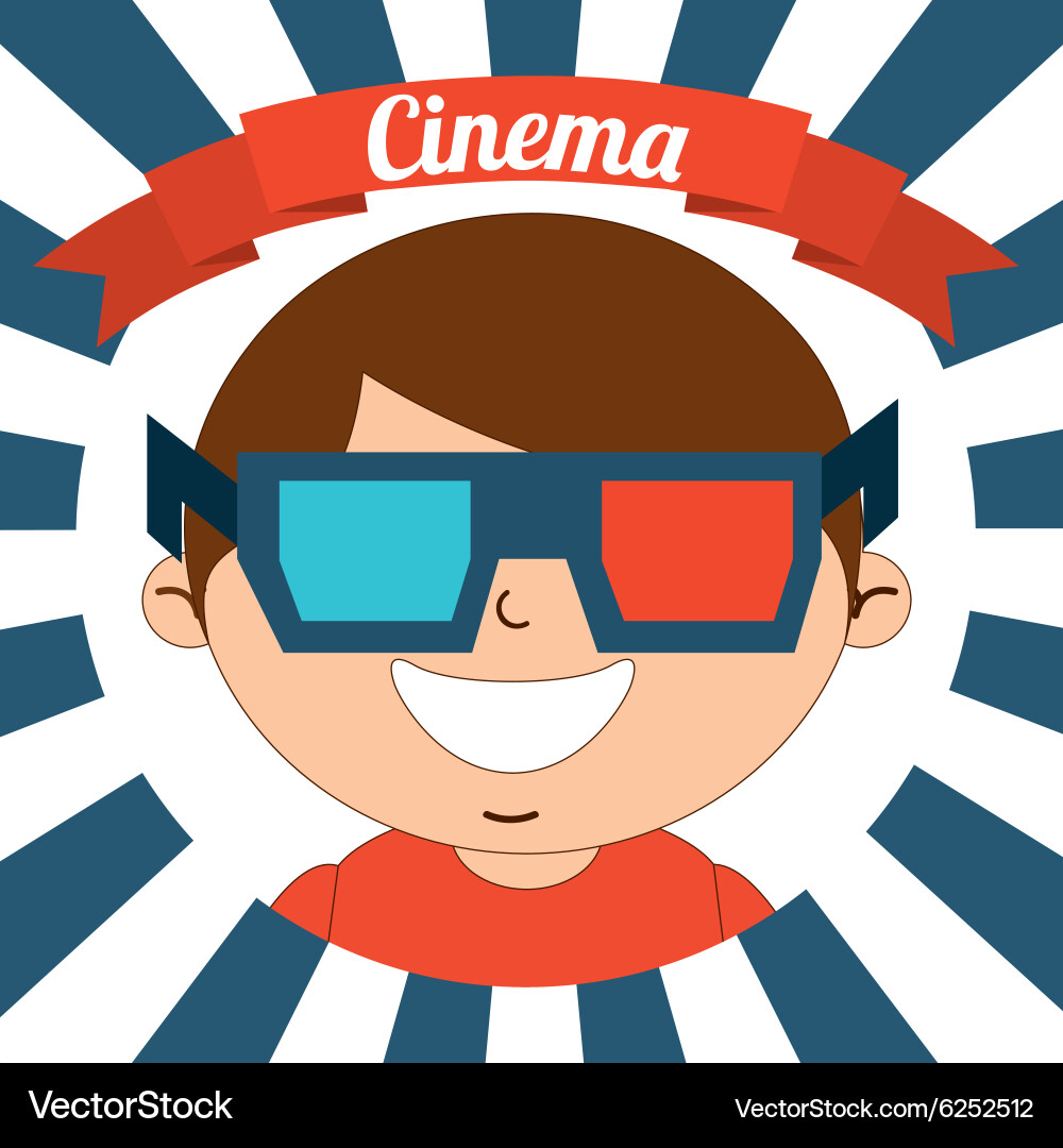 Kids moviegoers Royalty Free Vector Image - VectorStock