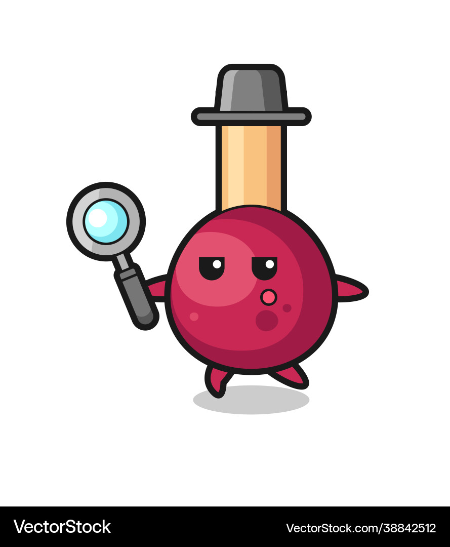 Matches cartoon character searching Royalty Free Vector