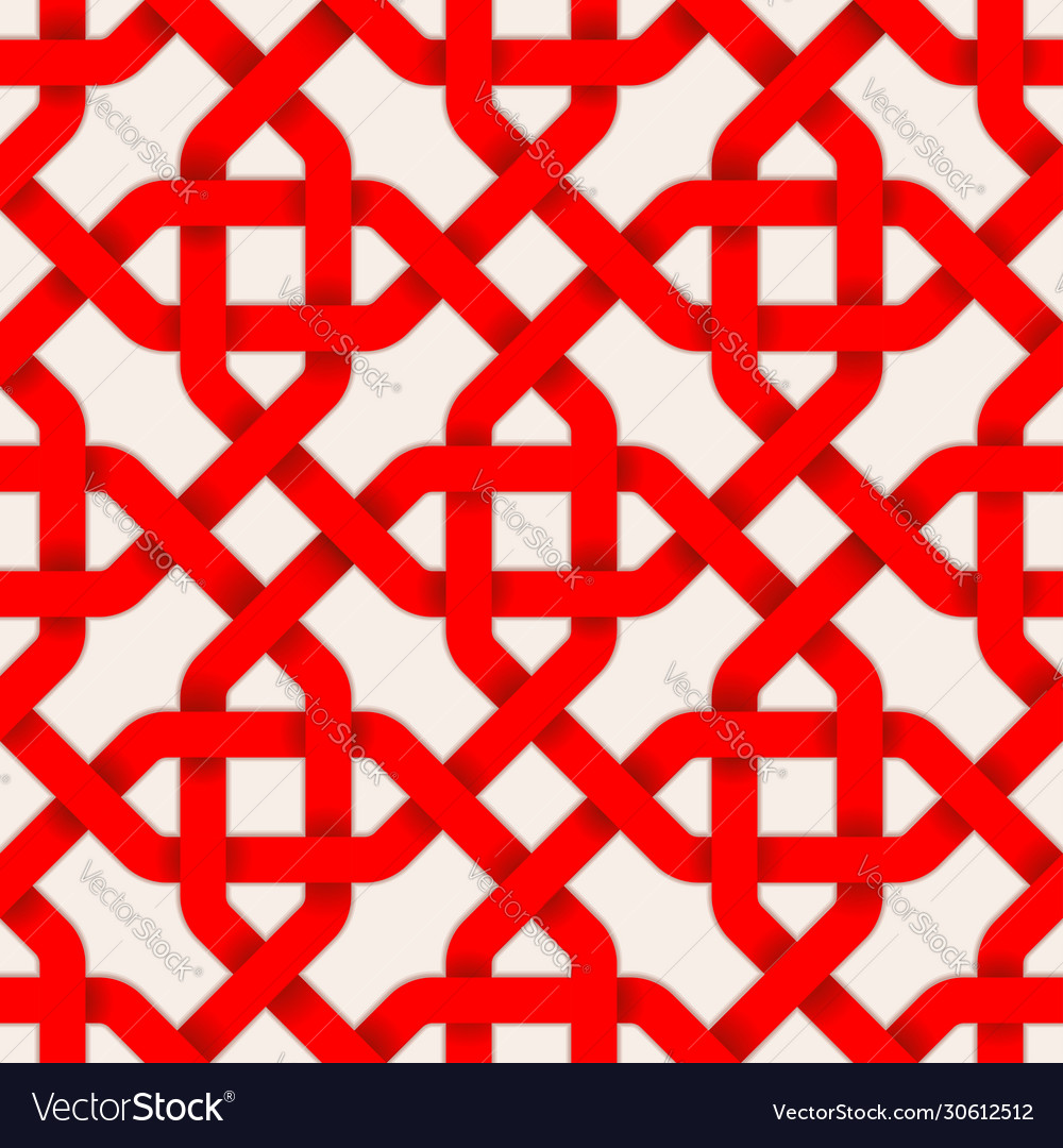 Red abstract geometrical seamless pattern Vector Image