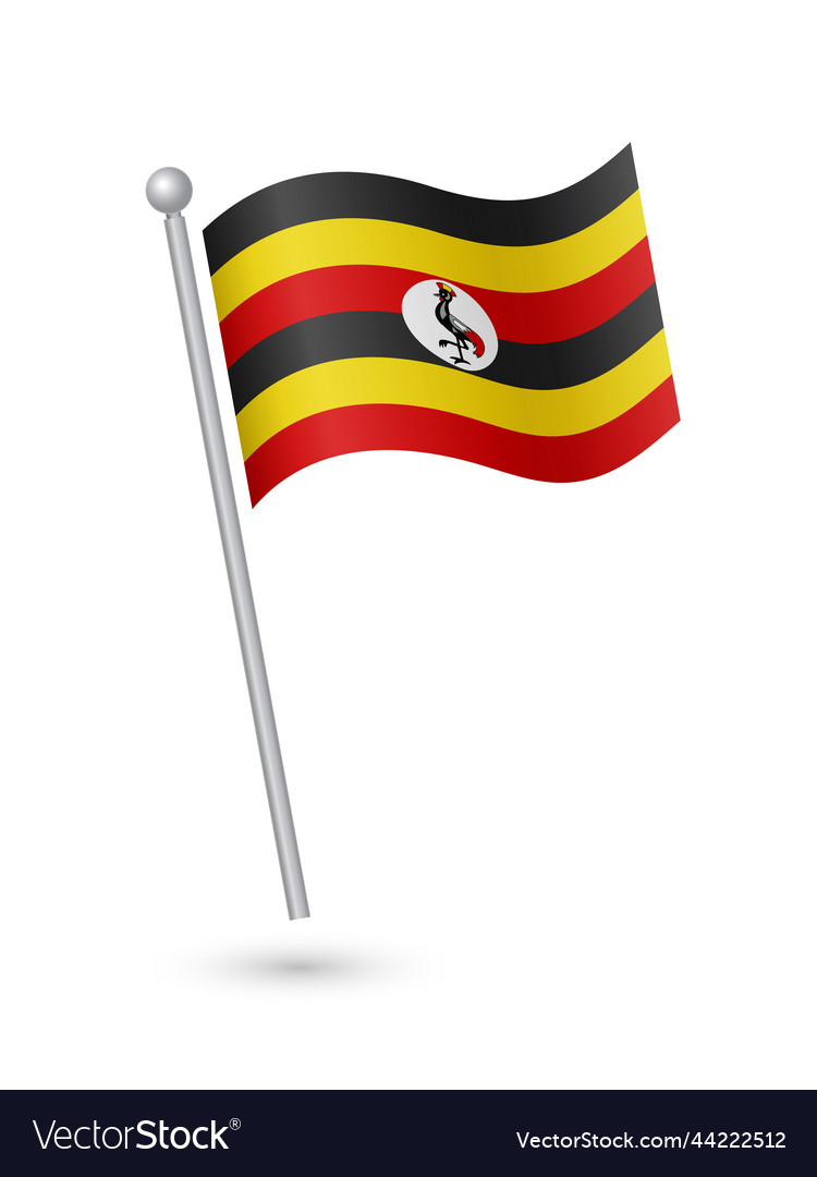 Uganda national flag Royalty Free Vector Image