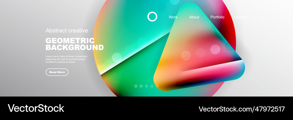Abstract background for your landing page design Vector Image
