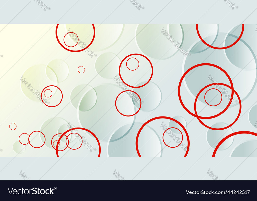 Abstract background with dynamic circles Vector Image