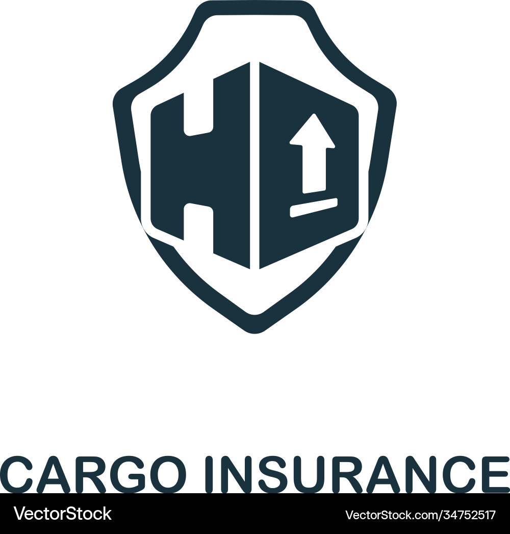 Cargo insurance icon simple insurance icon Vector Image