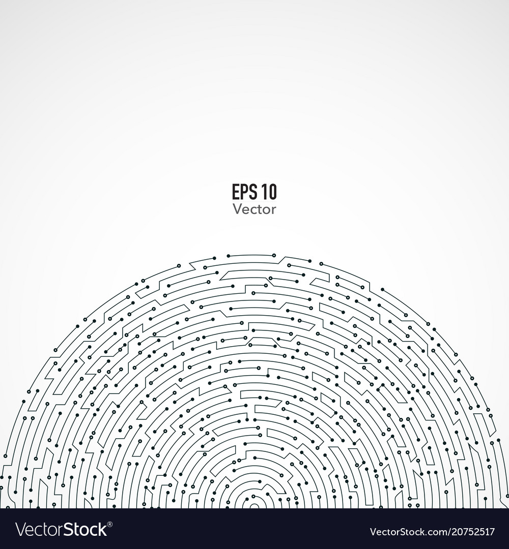 Circle electronic Royalty Free Vector Image - VectorStock