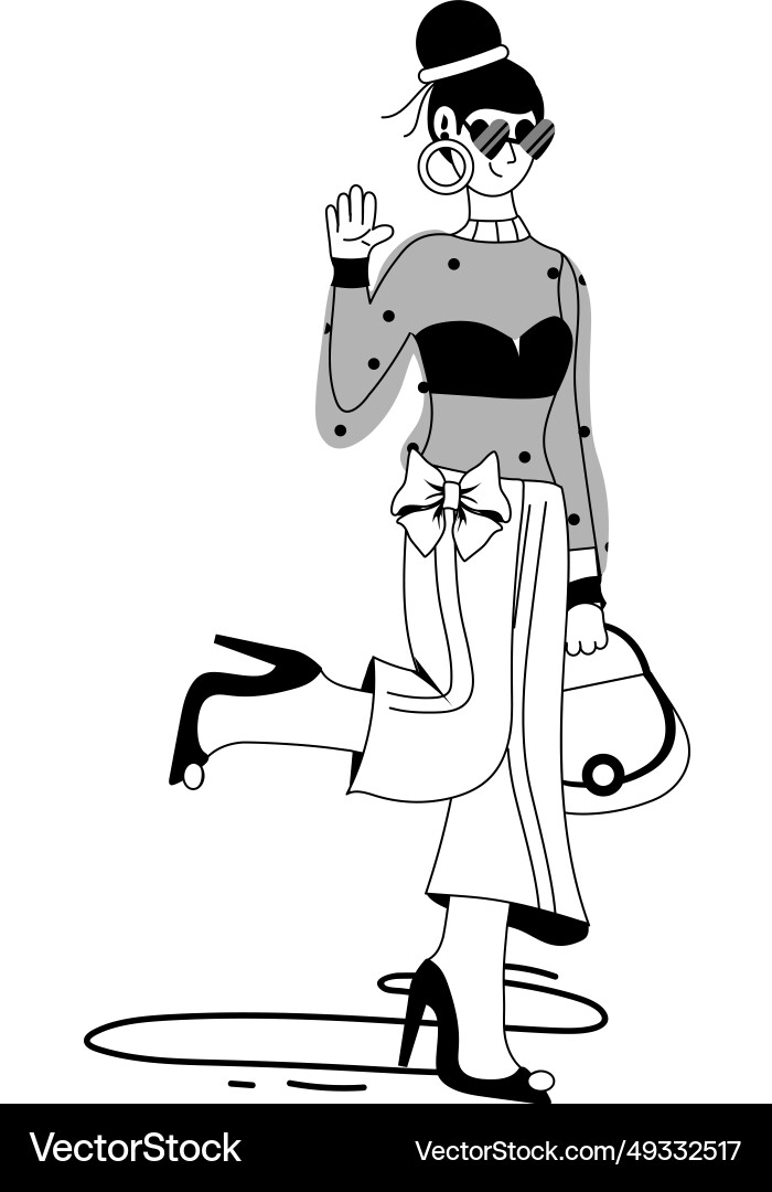 Fashion outfit Royalty Free Vector Image - VectorStock
