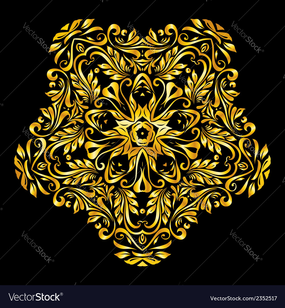 Pattern gold Royalty Free Vector Image - VectorStock