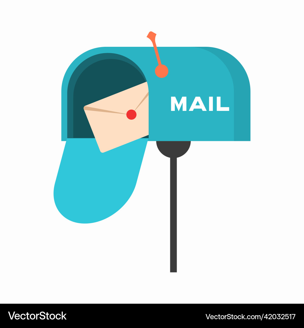 Set of retro mailbox post box postal letterbox Vector Image