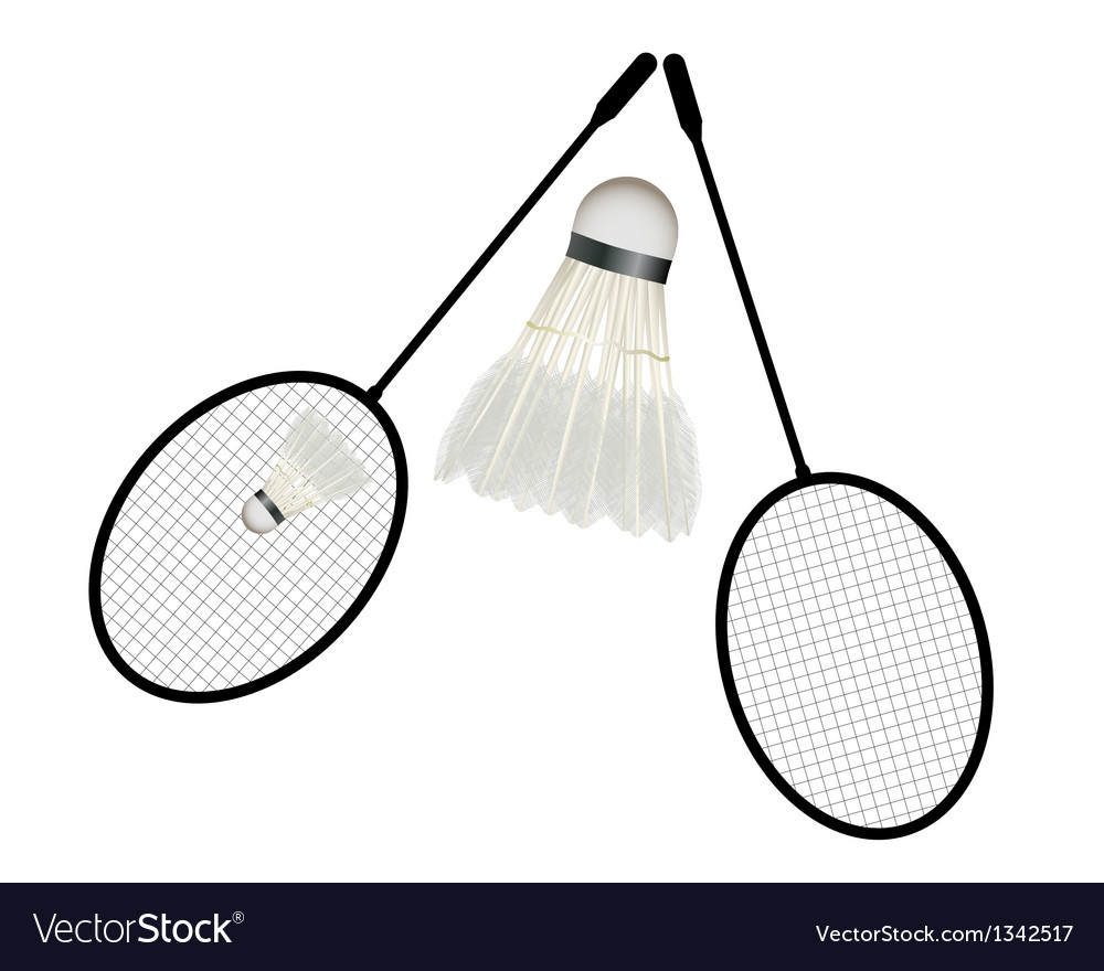 Shuttlecock Royalty Free Vector Image - VectorStock
