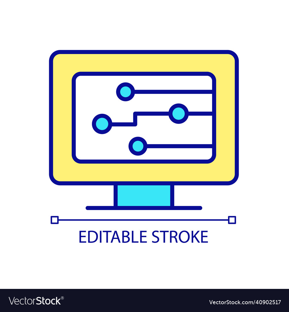 Software rgb color icon Royalty Free Vector Image