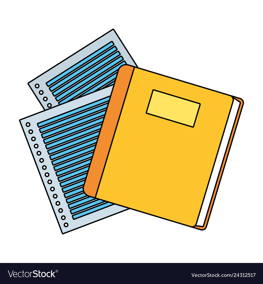 Study elements cartoon Royalty Free Vector Image